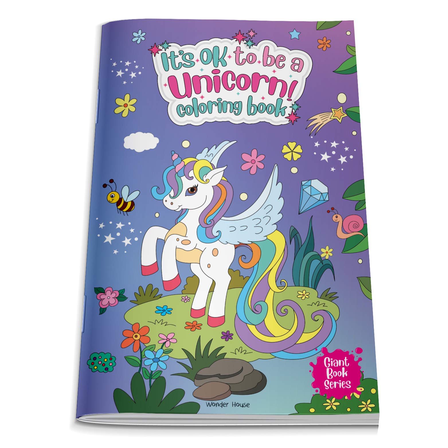 It's Ok To Be A Unicorn Coloring book - Giant book series – Book Mart W.L.L