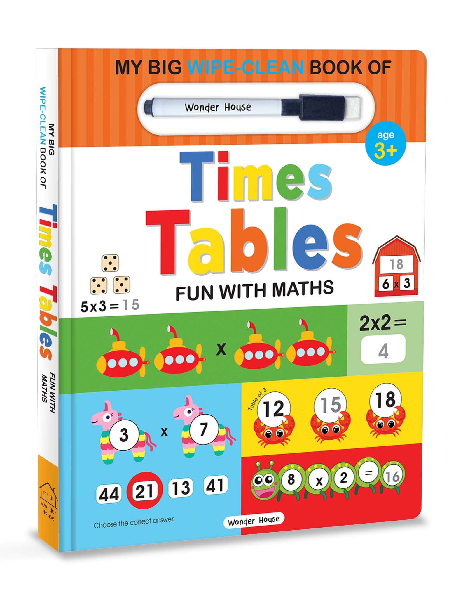 My Big Wipe And Clean Book of Times Tables : Fun With Maths (Age 3 ...