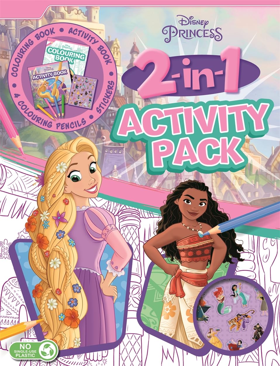 Disney Princess 2 in 1 Activity Pack — Book Mart W.L.L
