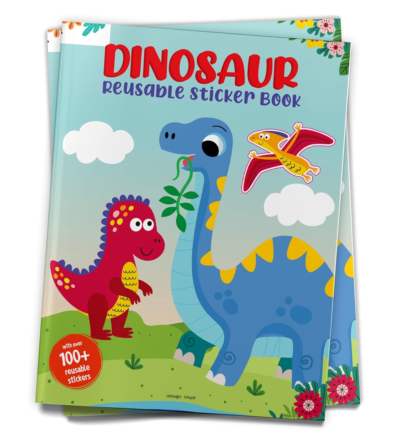 Dinosaur World Reusable Sticker Book – Book Mart W.L.L