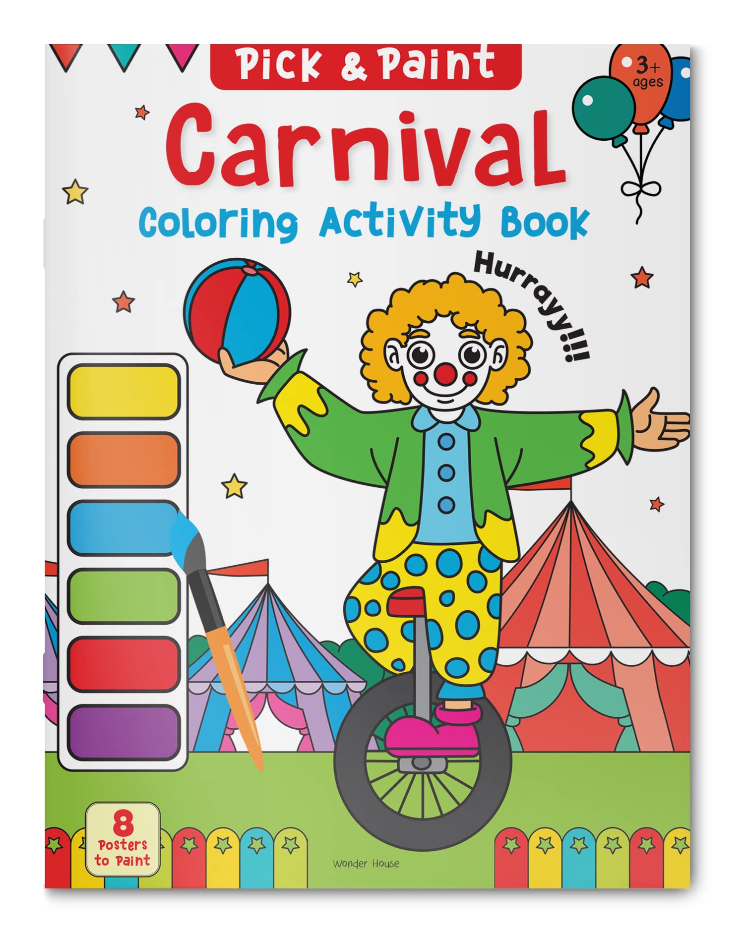 Carnival: Pick & Paint Coloring Activity Book – Book Mart W.L.L