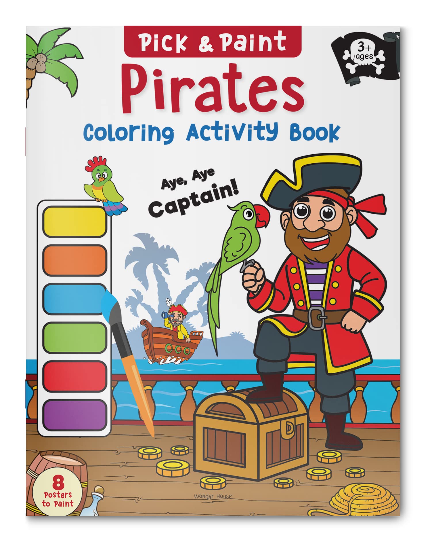 Pirates: Pick & Paint Coloring Activity Book – Book Mart W.L.L