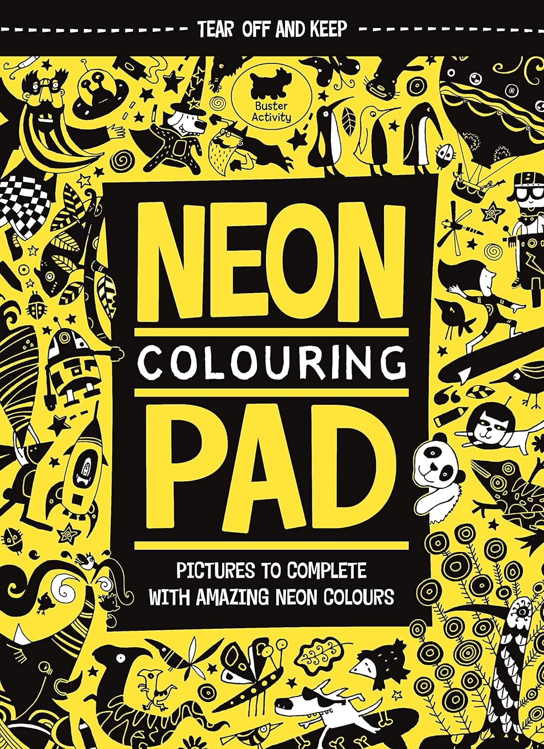 Neon Colouring Pad — Book Mart W.L.L