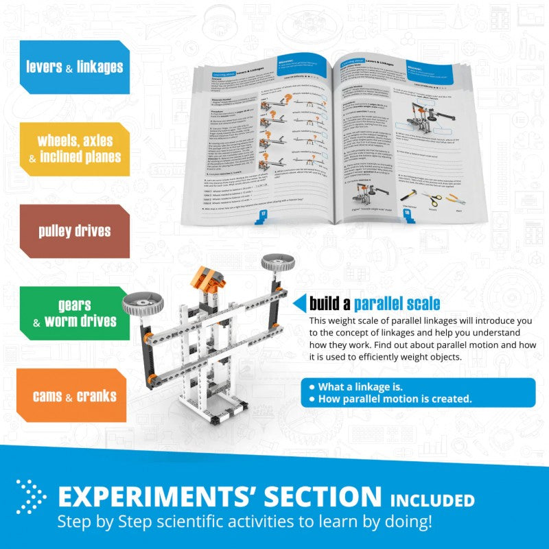Construction Set Engino Discovering STEM - SIMPLE MACHINES: mechanisms ...