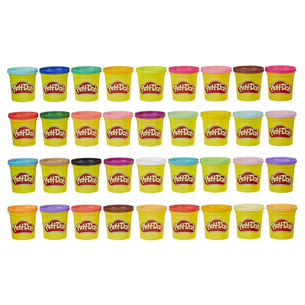 Play-Doh - Plasticine Mega Pack Set of 36 tubes with different colors ...