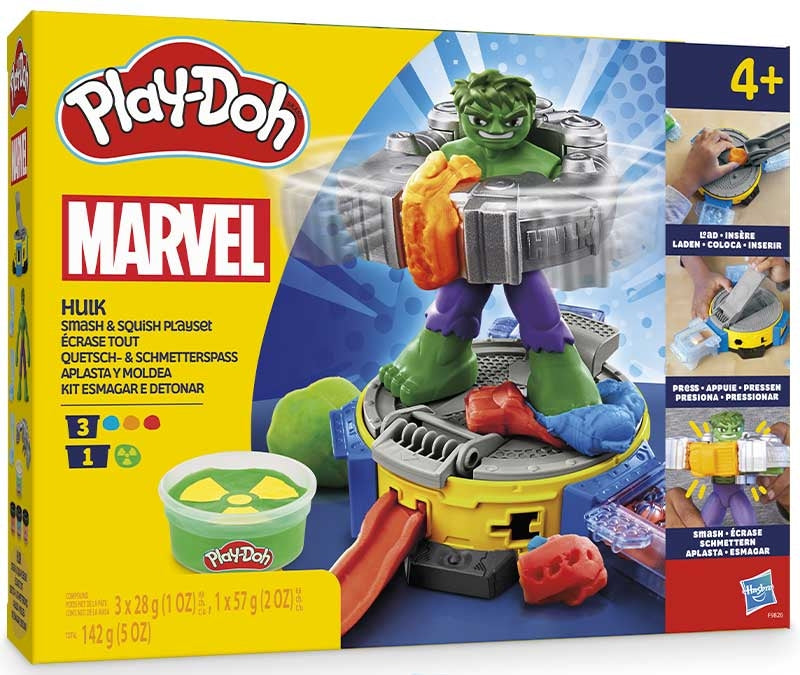 Hasbro Play-Doh Marvel Hulk Smash & Squish Playset — Book Mart W.L.L