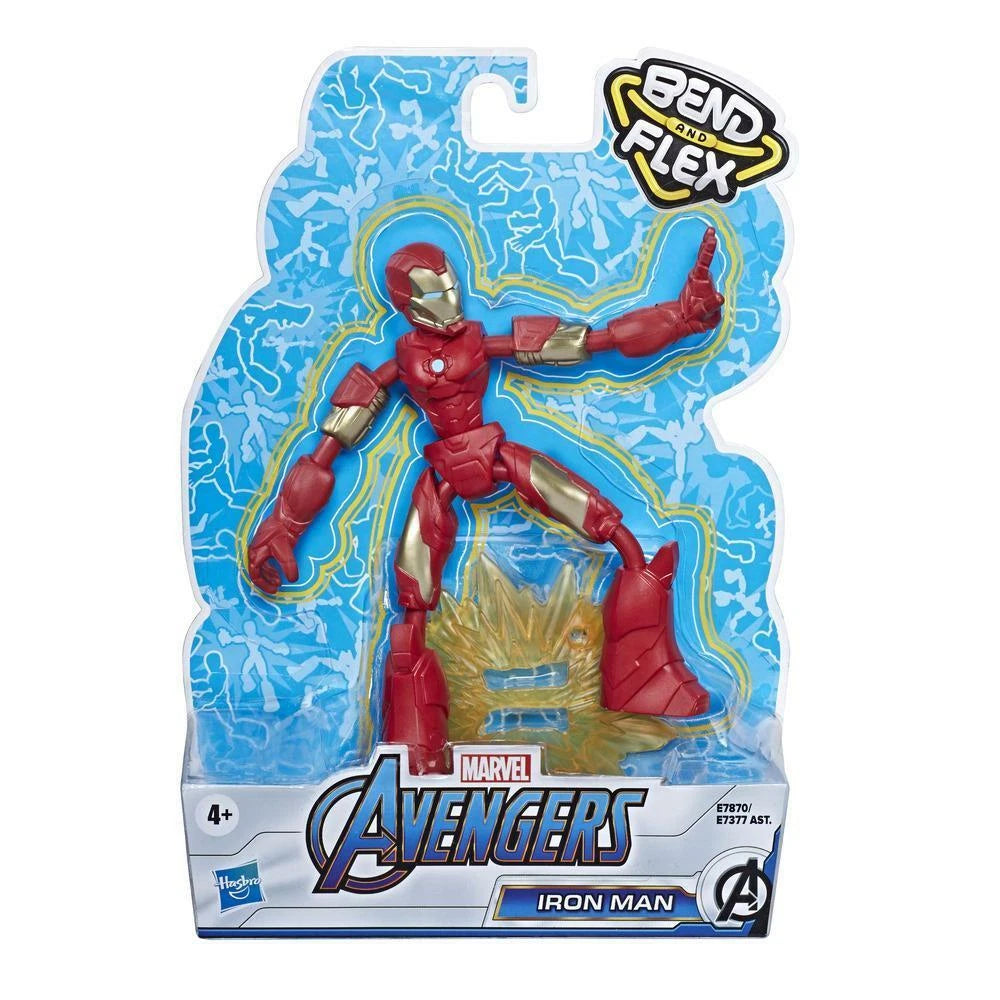Hasbro Marvel Avengers Bend and Flex Iron Man Action Figure — Book Mart ...