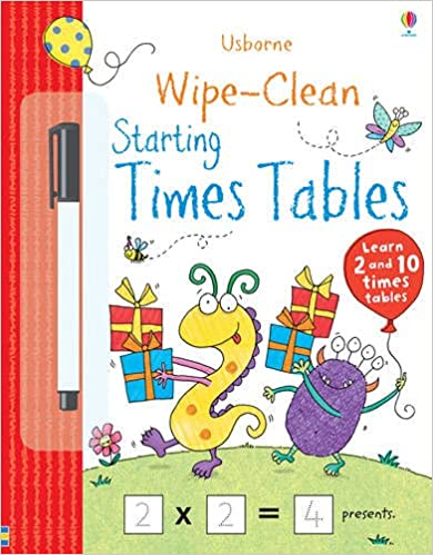 Wipe-clean starting times tables – Book Mart W.L.L
