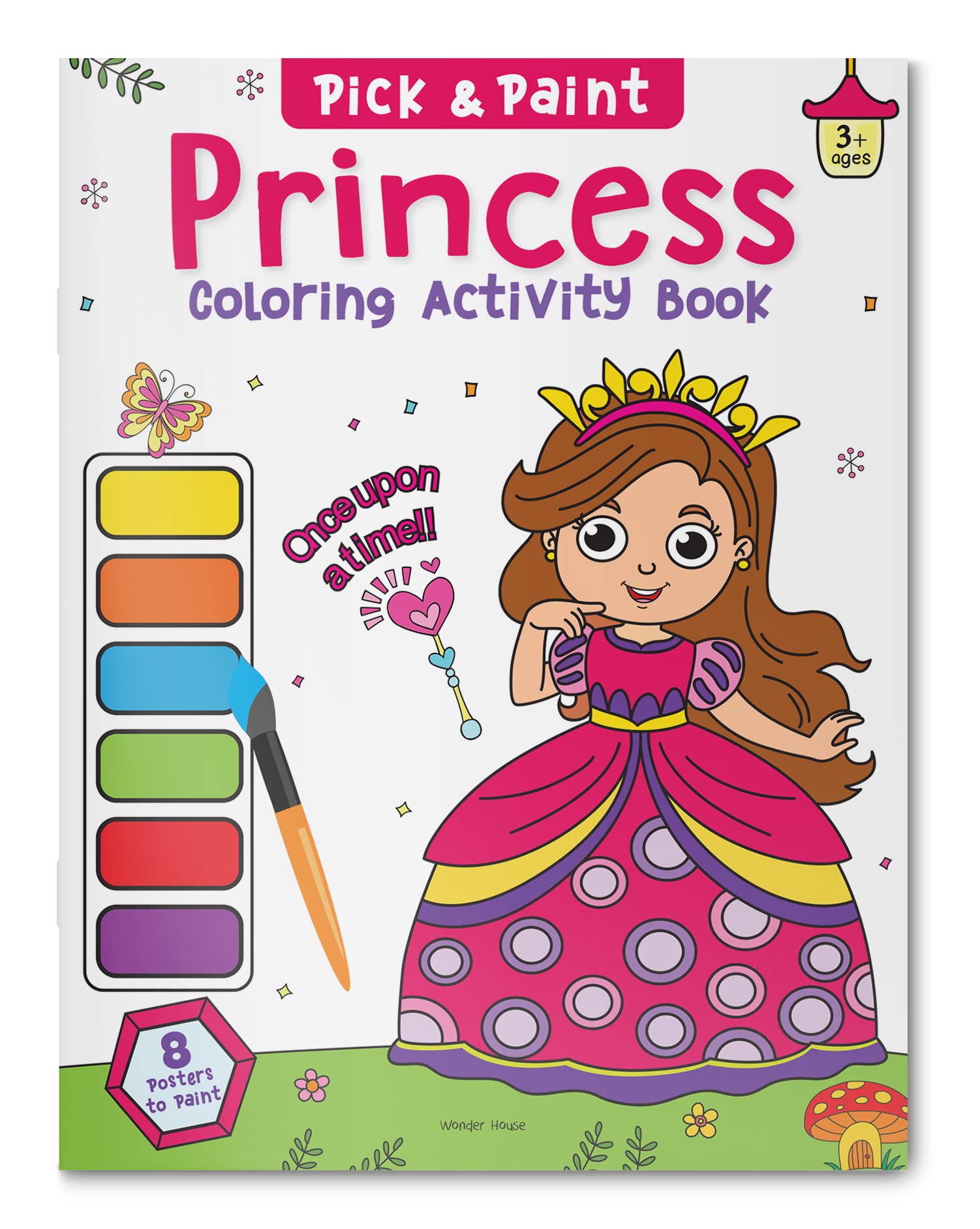 Princess: Pick & Paint Coloring Activity Book For Kids – Book Mart W.L.L