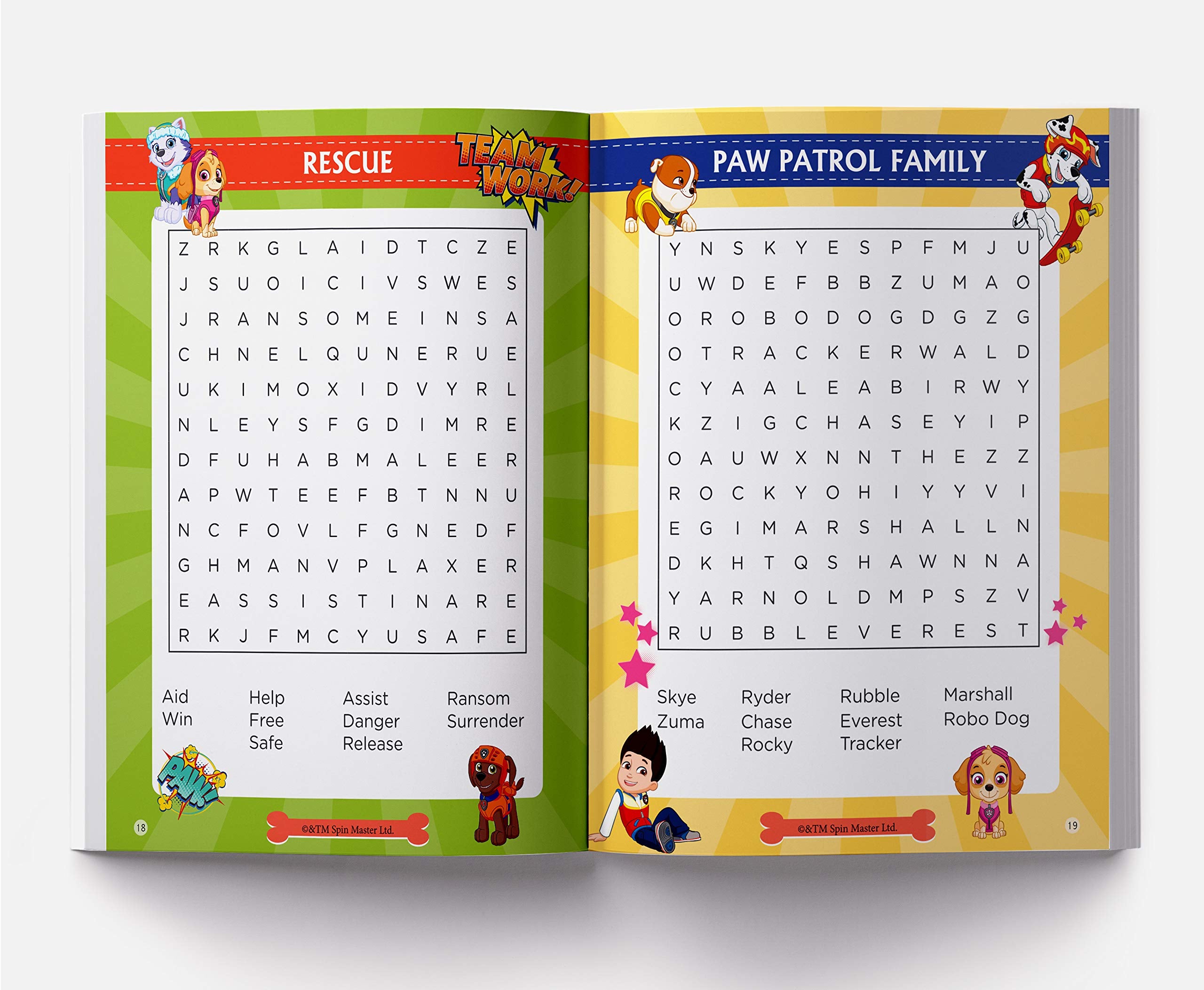 Paw Patrol Mission Paw Word Search Activity Book – Book Mart W.L.L