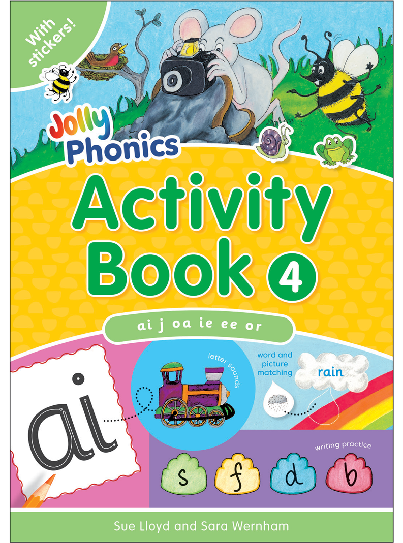Jolly Phonics Activity Book 4 (ai, j, oa, ie, ee, or) — Book Mart W.L.L