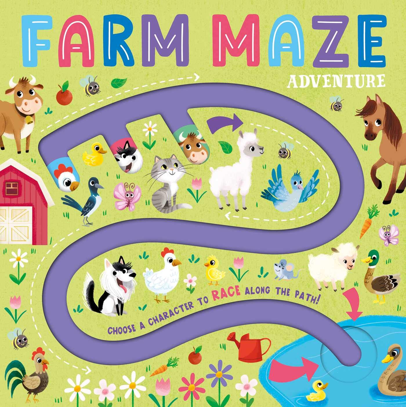 Farm Maze Adventure (A-Maze Boards) – Book Mart W.L.L