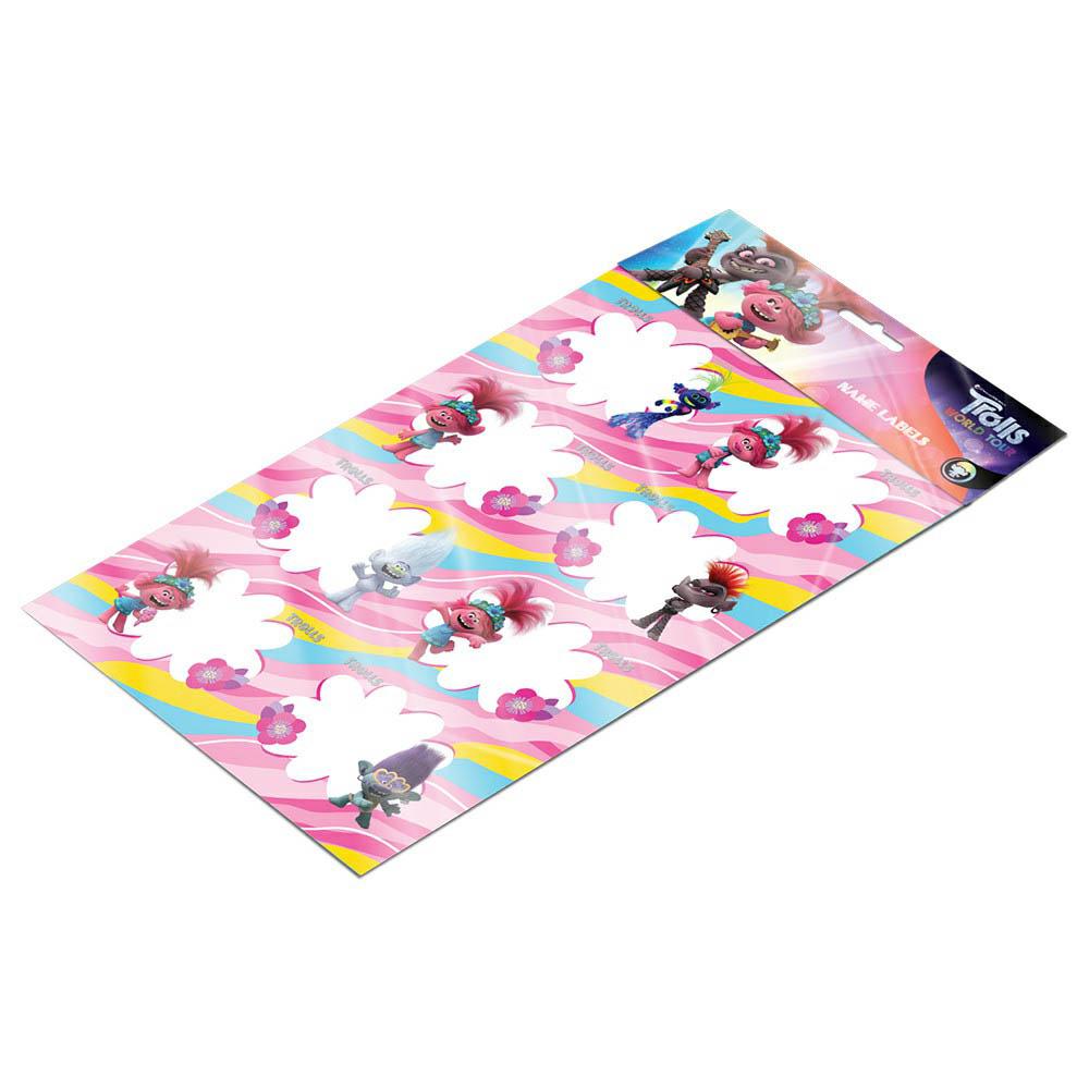 Trolls 2 - Name Label 2 Sheets – Book Mart W.L.L