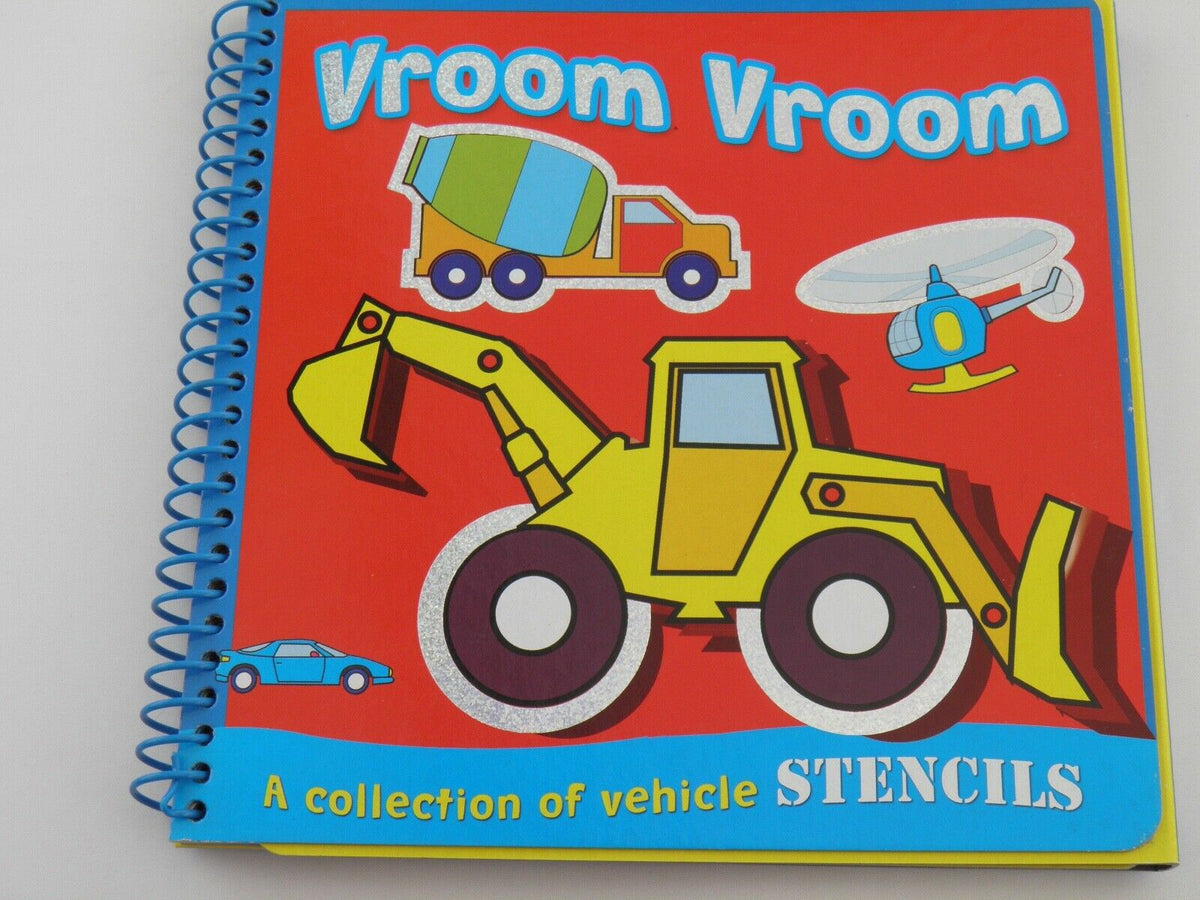 Vroom Vroom: A collection of vehicle stencils — Book Mart W.L.L
